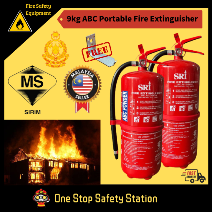 【READY STOCK】NEW 9KG ABC dry powder fire extinguisher/9kg ABC dry ...