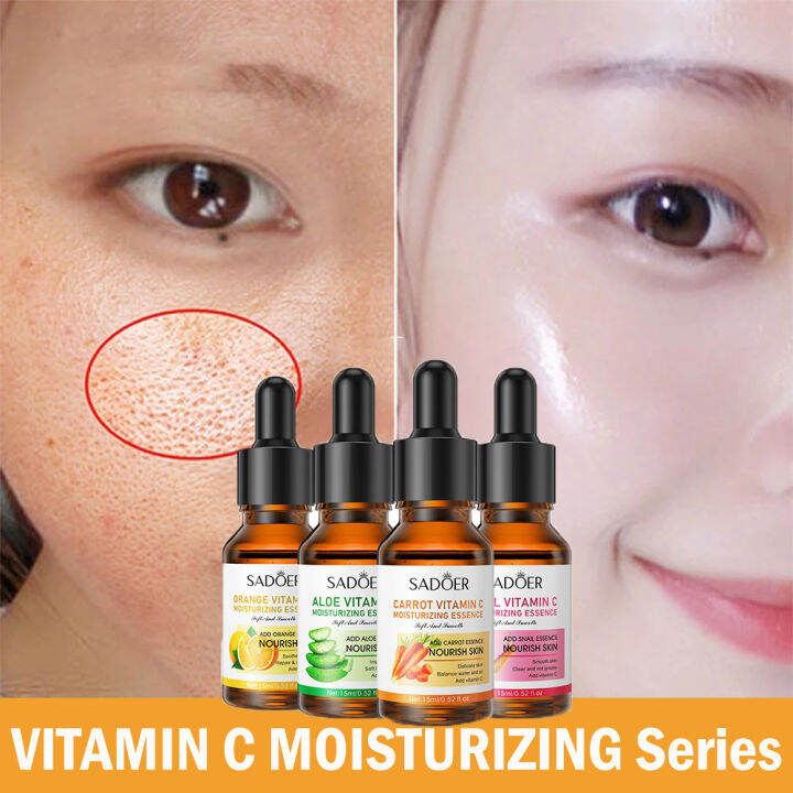 SADOER Vitamin C Face Serum for Moisturizing Brightening Whitening Anti ...