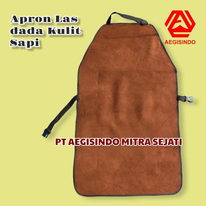 Apron Las DADA Kulit Sapi Warna Cokelat | Lazada Indonesia