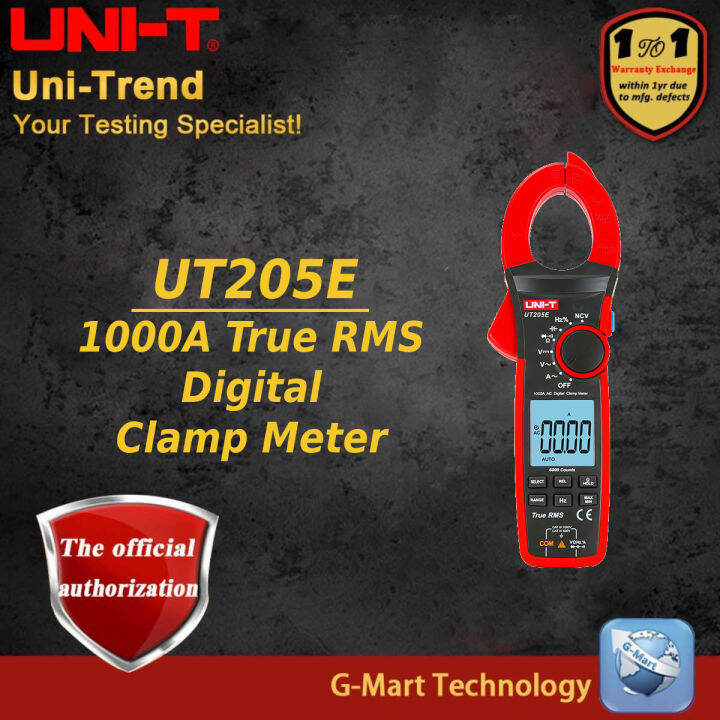 UNI-T UT208B UT205E UT207B 1000A True RMS Digital Clamp Meter | Lazada
