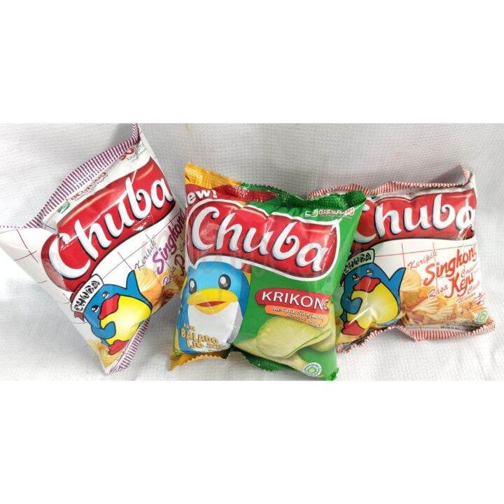 Chuba Singkong Balado / Keju / Balado Ijo / Corn Chips BBQ Snack Jadul ...