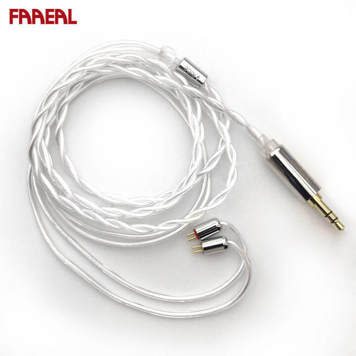 FAAEAL Earphone Upgrade Cable Litz 5N OCC Single Crystal Copper Silver ...