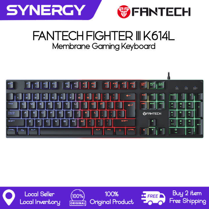 Fantech Gaming Keyboard Fighter III K614L with 3 Backlit Mode, 26 Keys ...