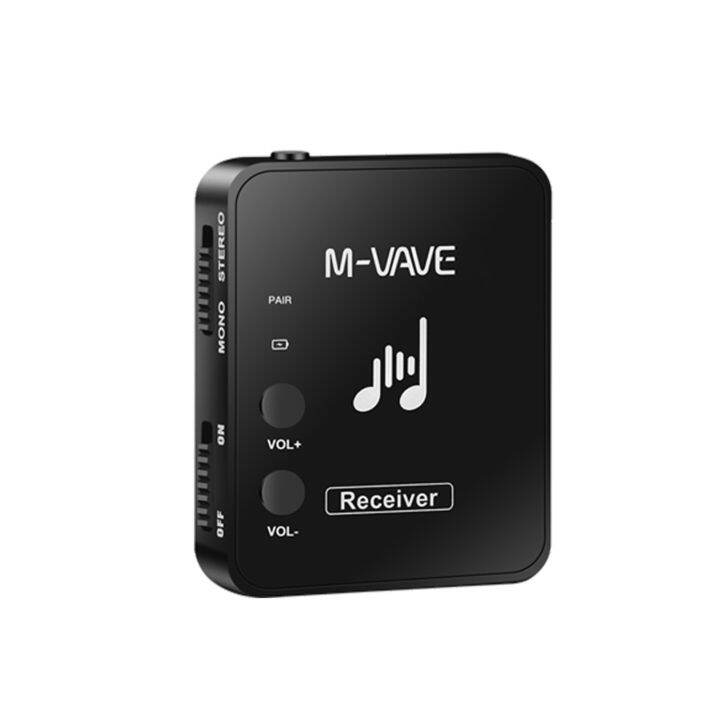 M-VAVE WP-10 2.4GHz Wireless Ear Back Receiver Rechargeable Receiver of ...