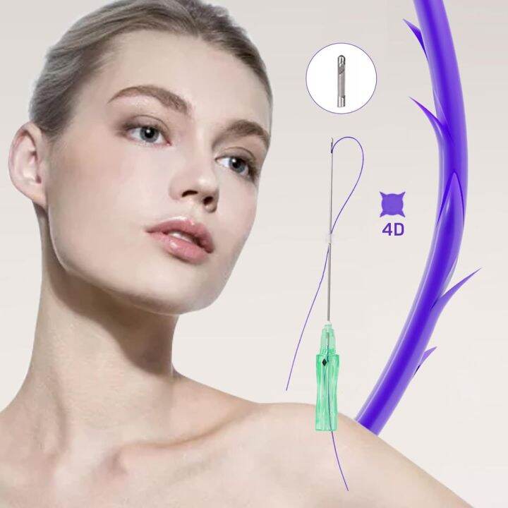 Pdo Cog Threads 4D 21G60mm for Fox Eye Lifting L-Type, Barb Cog Threads ...