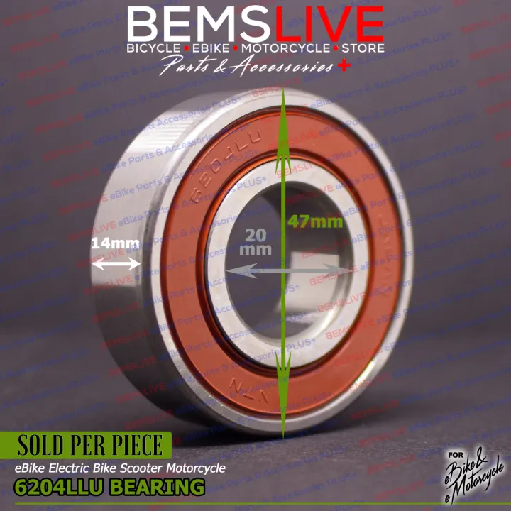 Bearing 6204LLU Bearing for eBikes and Motorcycles by NTN | Lazada PH