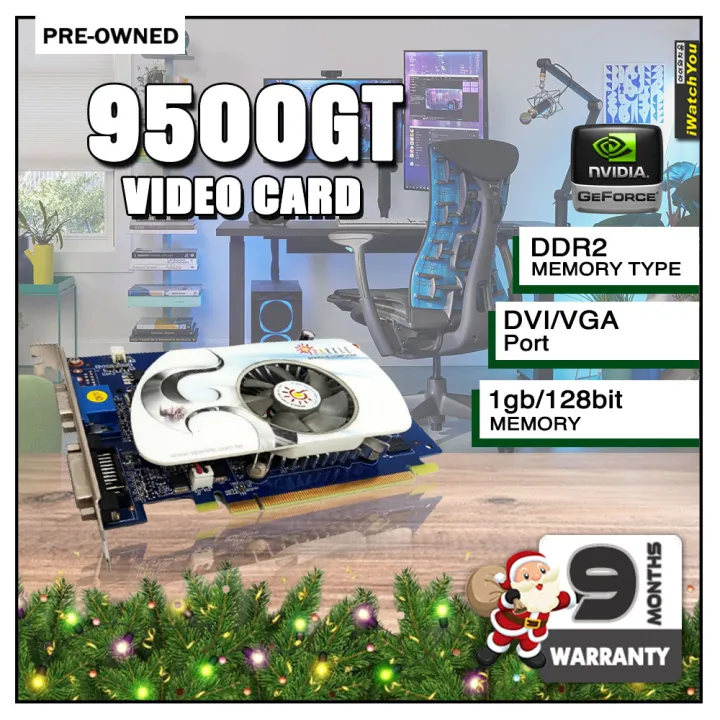 Video Card / 9500GT / 1gb 128bit / DDR2 Type / Nvidia GeForce Chipset / Good Quality | Lazada PH