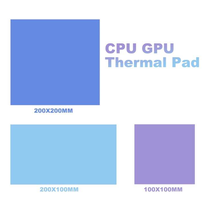 Cpu Gpu Thermal Pad Heatsink Cooling Conductive Silicone Pad Gpu