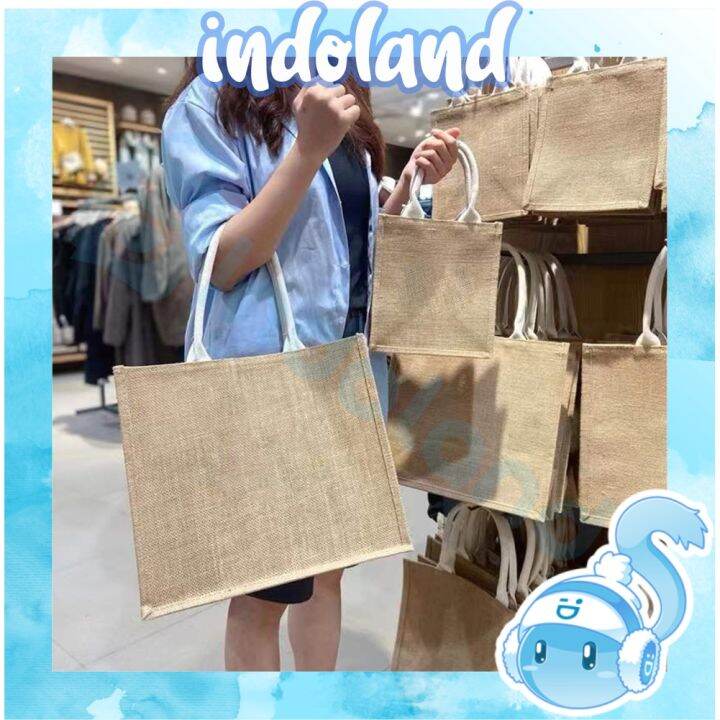 ☀ INDOLAND ☀W181 Tote Bag Tas Karung Goni / Tas Goni / Artistic Kanvas ...