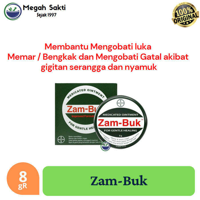 Zambuk Medicated Ointment 8 gR - Krim Luka Memar Terkilir Keseleo ...