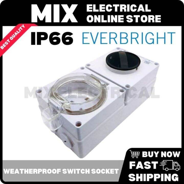 Weatherproof Switch Socket 13A (IP66) | Lazada