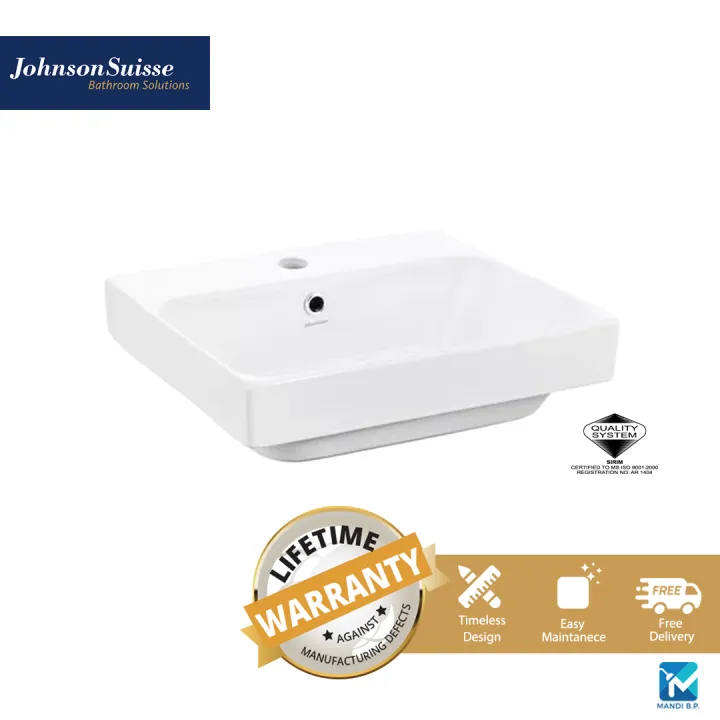 Johnson Suisse Gemelli Square 450 Semi-insert Basins / Bathroom Basin ...