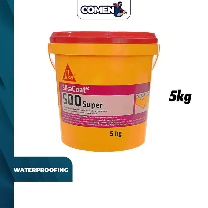 SIKA SikaCoat 500 Super 5KG Waterproofing Super Styrene-Acrylic ...