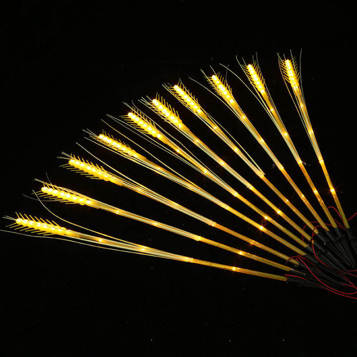 LED Simulated Wheat Ear Light Waterproof Luminous Plug-in Tree Branch ...