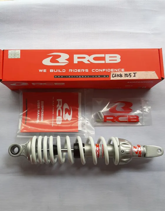 REAR SHOCK RCB CLICK 125/150 SILVER/WHITE 330MM A2 SERIES | Lazada PH