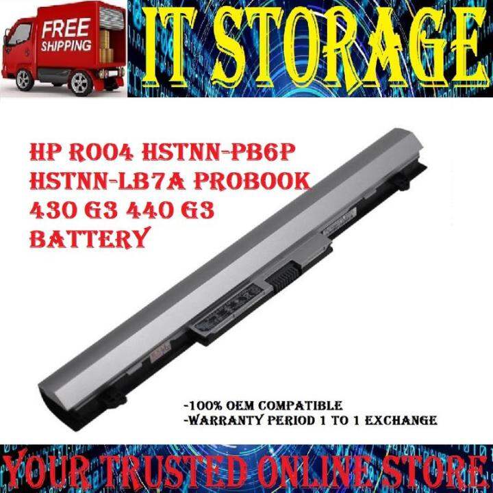 HP ProBook 440 G3 (V5E88AV) /HP RO04 Laptop Battery / HSTNN-PB6P HSTNN ...