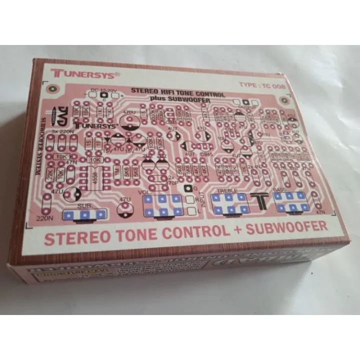 Kit Tone Control (TC) Stereo HiFi Tone Control Plus Subwoofer LIMBAD ...