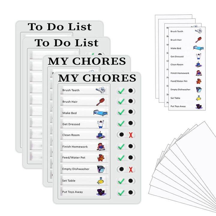 16 Piece Portable Checklist Board Checklist Chore Sheet Planner Daily ...