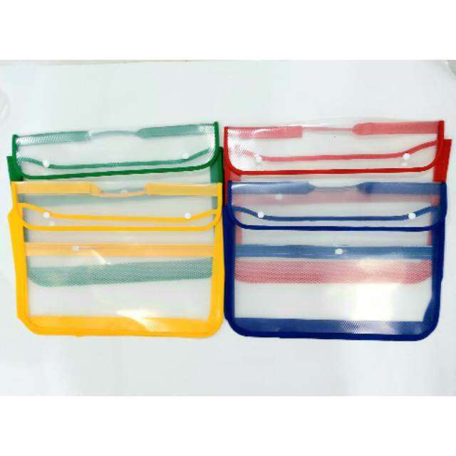 Map Plastik Kancing Folio / Zipper Bag Kancing | Lazada Indonesia