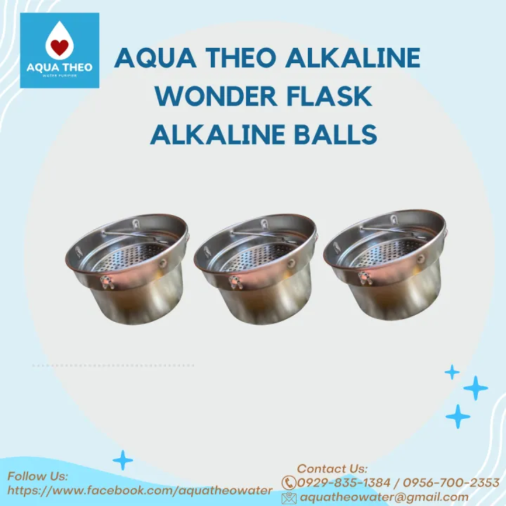 Aqua Theo Wonder Alkaline Flask Tumbler Alkaline refill Alkaline balls ...