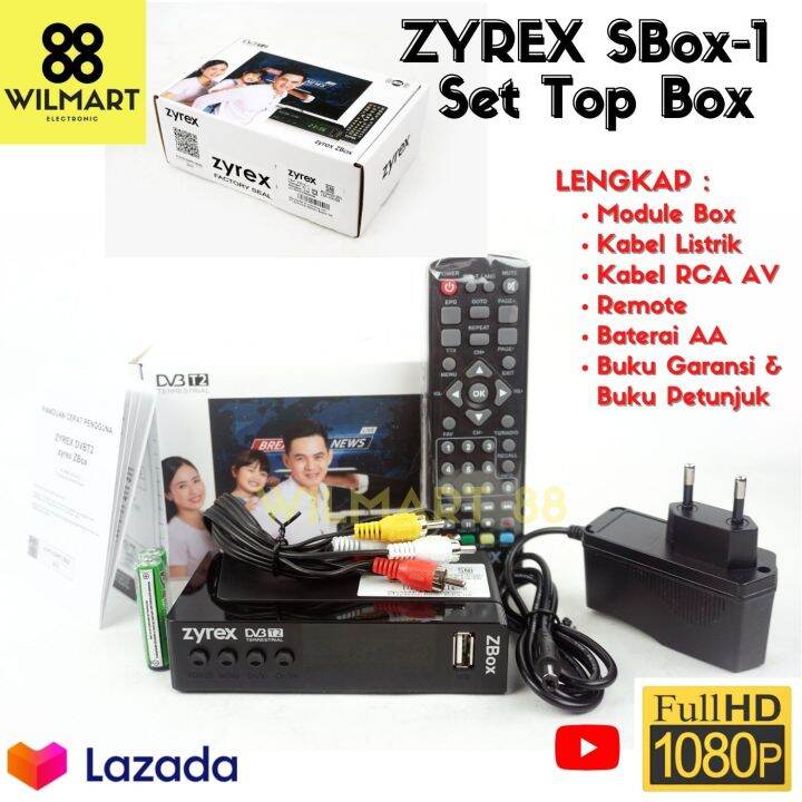 BARU! Zyrex Set Top Box Original - Zyrex STB ZBox-1 - Watt Kecil Hemat Daya | TV Digital Antena ...