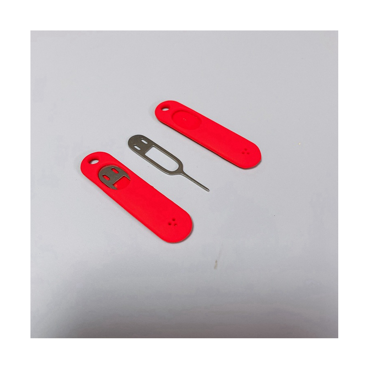 5Pcs SIM Card Removal Needle & Anti-Lost Tray Charm Split Rings Phone ...