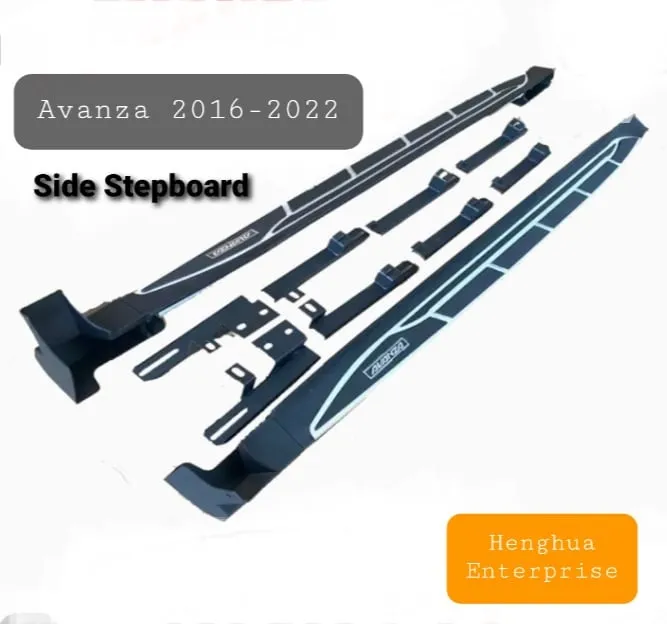 Avanza 2016 -2022 Black Step board / Running Board with Avanza Logo ...
