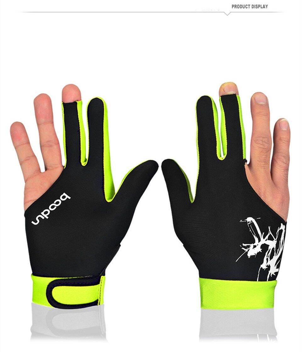 Boodun ถุงมือสนุกเกอร์สระว่ายน้ำถุงมือเล่นพูล/บิลเลียดสำหรับผู้ชายผู้หญิง,1ชิ้นเหมาะกับอุปกรณ์ ...