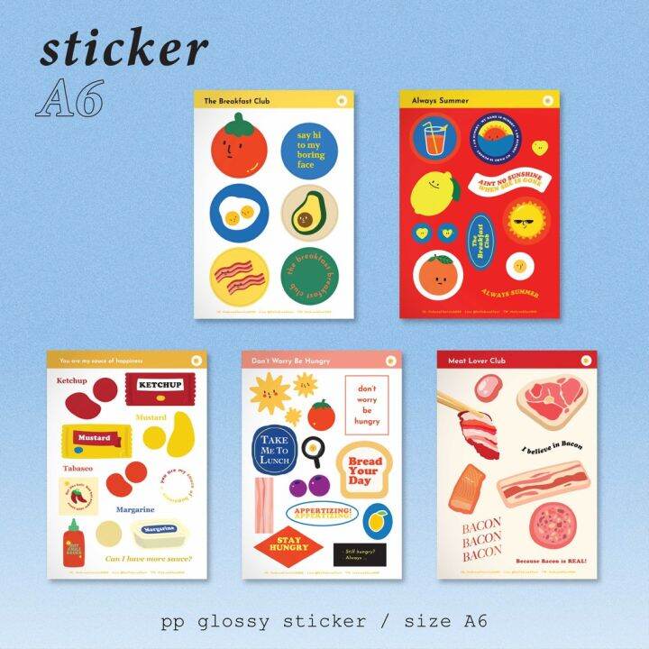 A6 Sticker - The Breakfast Club Studio | Lazada.co.th