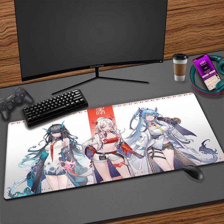 Arknights Anime Girls Game Mousepad Extra Large Mouse Pad Gamer Table ...