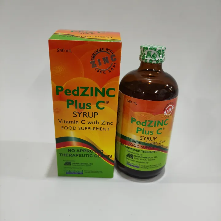 Pedzinc Plus C Syrup 240ml | Lazada PH