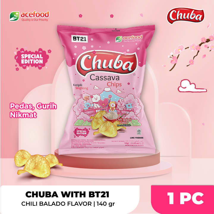 Chuba Cassava Chips BT21 Rasa Sambal Balado 140g | Lazada Indonesia