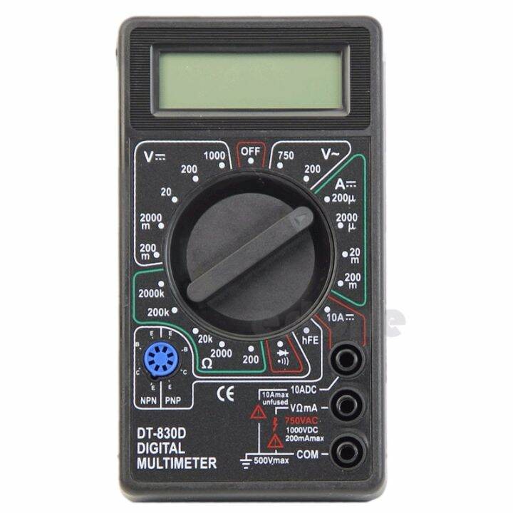 【CW】 DT-830D Digital Multimeter with Buzzer Output Voltage Ampere Ohm ...