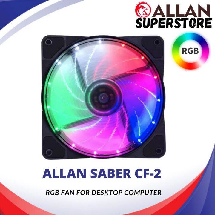 Allan Superstore Sabre Cf-2 120mm Rgb Cooling Fan For Desktop Computer ...
