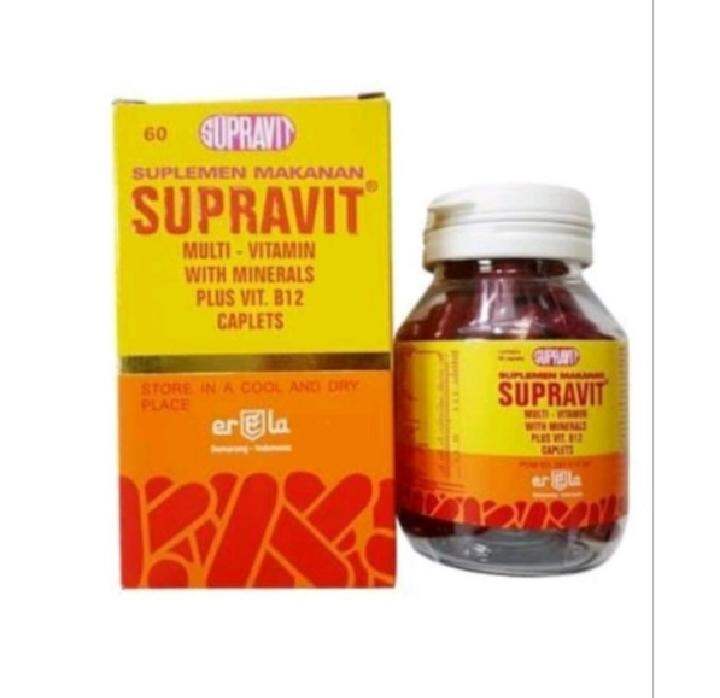 Supravit Food Supplement multi vutamin 60 capsul | Lazada Indonesia