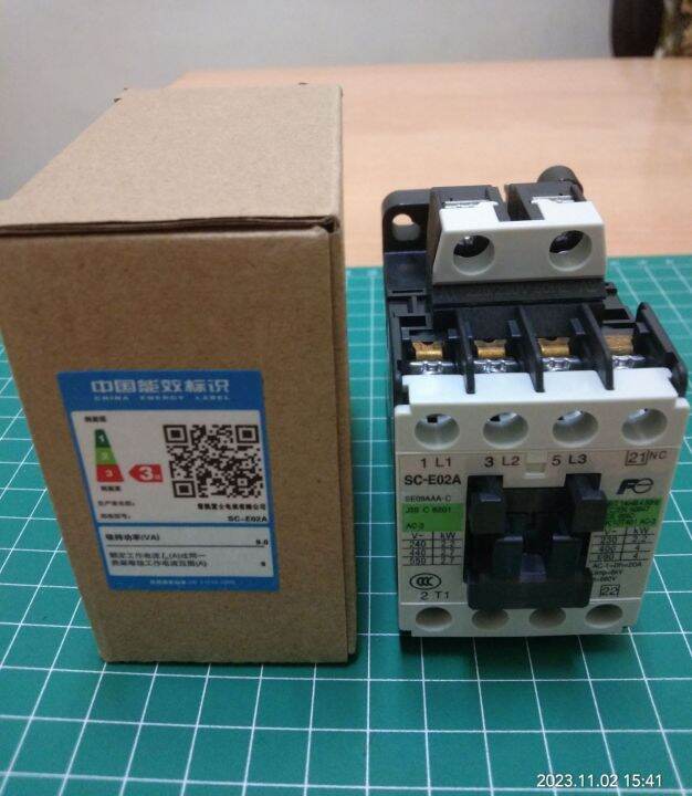Fuji Electric Kontaktor Magnetic Contactor SC-E02A koil 220vac RST+NC ...