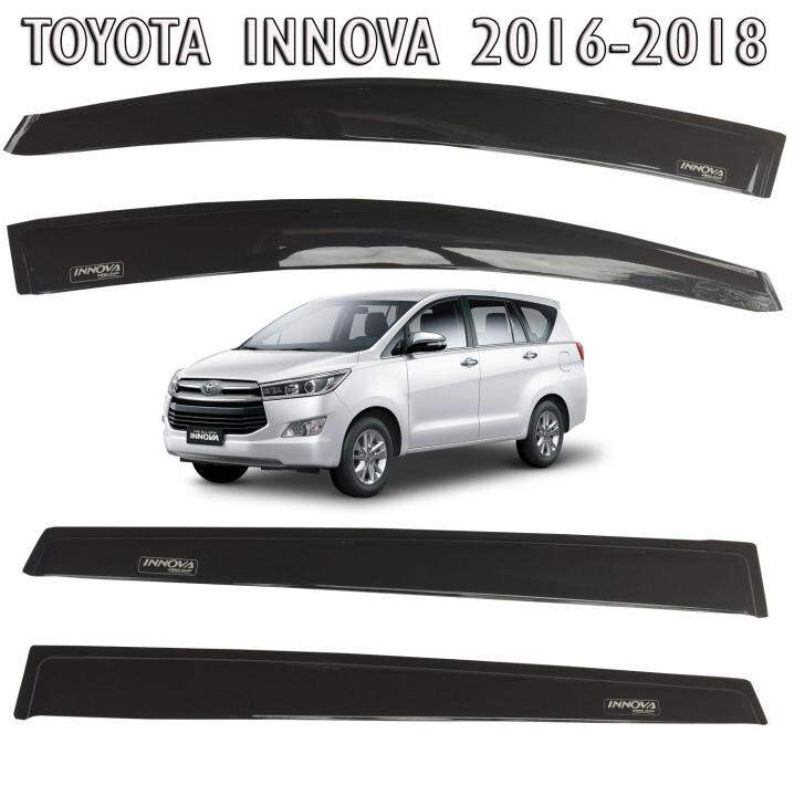Rain Guard Window Visor for Toyota Innova 2016-2021 Plain Black | Lazada PH