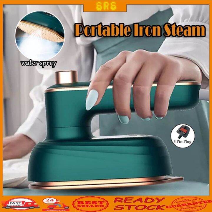 Seterika Wap Electric Mini Iron Steam Portable Handheld Steamer Iron ...