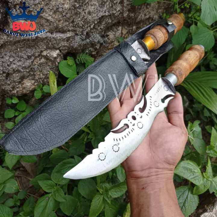 Pisau Bermotif Khas Dayak Kalimantan Lengkap Sarung Pengaman - Badik ...