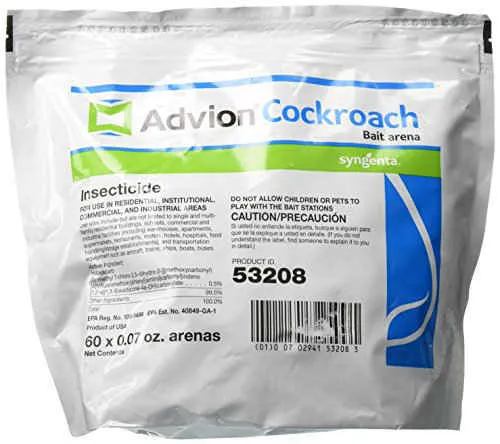 Syngenta A20378A Advion Cockroach Bait Arena Insecticide, 60Count Bag ...