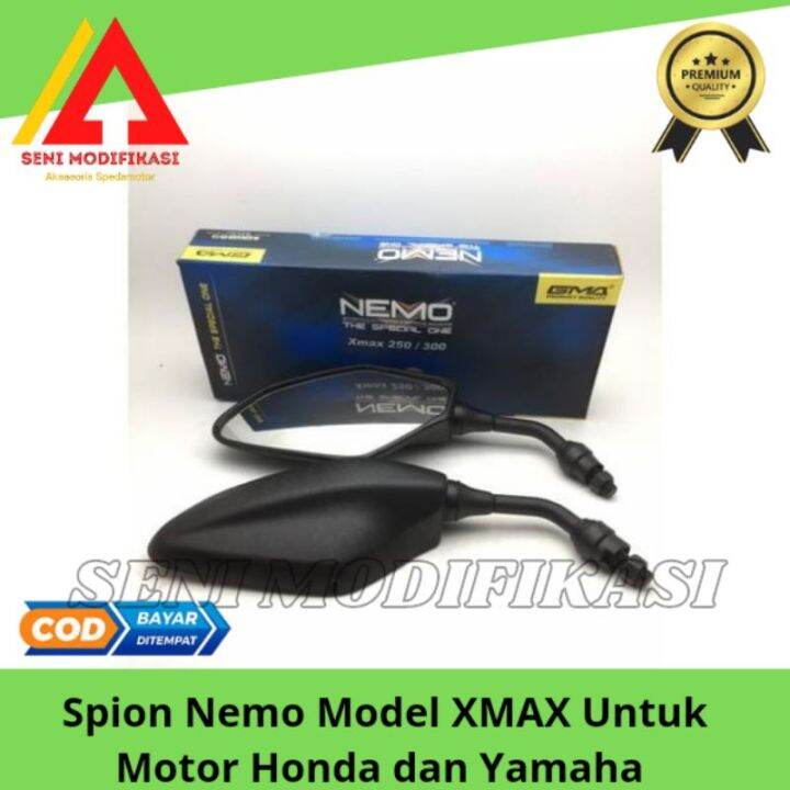 Spion Nemo Model Xmax Motor Yamaha Dan Honda Pcx Adv Vario Beat Supra Verza Nmax Aerox UNIVERSAL ...