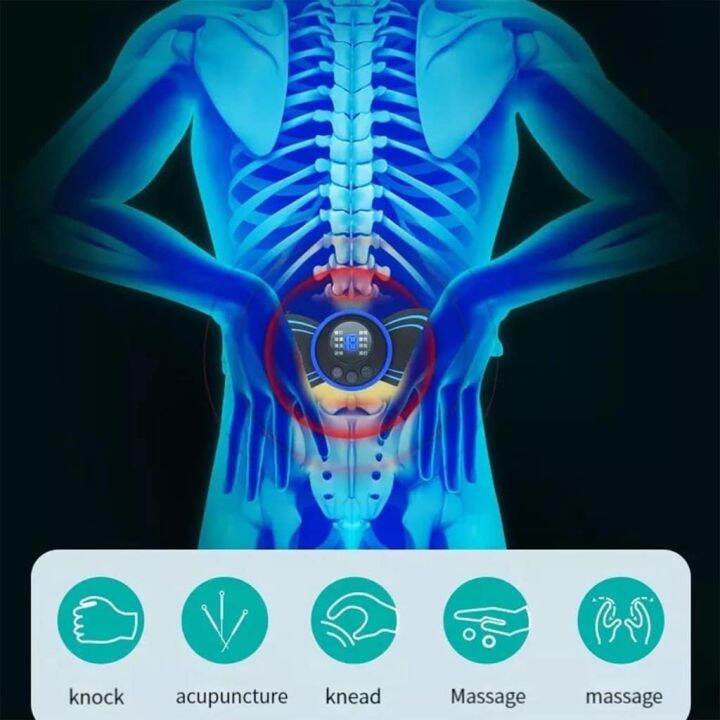 ACCUPUNCTURE PATCH MASSAGE MINI ELECTRIC NECK MASSAGER CERVICAL ...