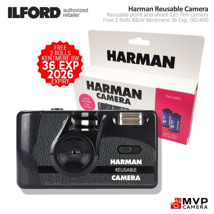 ILFORD HARMAN Reusable Point and Shoot Film Camera 35mm 135 format MVP ...