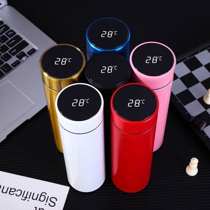 500ML Water Tumbler Smart LED Thermometer Display 304 The stainless ...