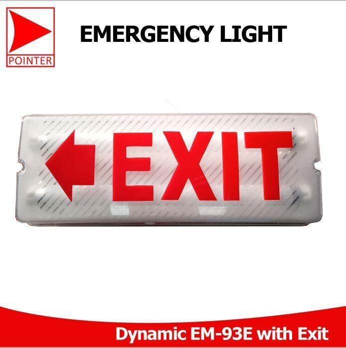 Dynamic Emergency Light EM-93E with Exit Sign | Lazada PH