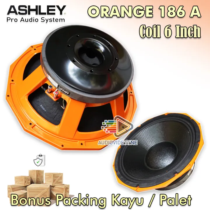 Speaker Ashley 18 Inch Spul 6 Inch Orange 186A Original Komponen Spiker ...