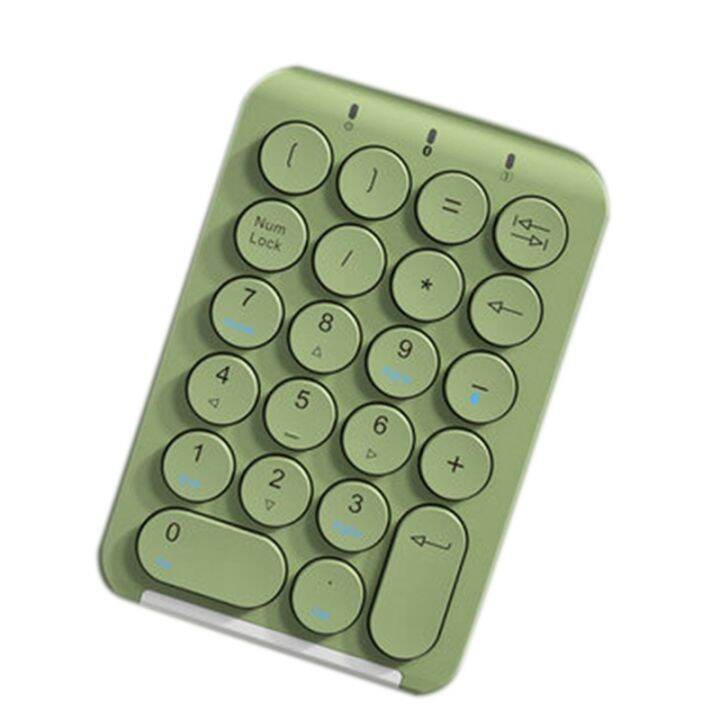 Wireless Number Pad Bluetooth Numeric Keypad Round Keycaps Numpad 22 ...