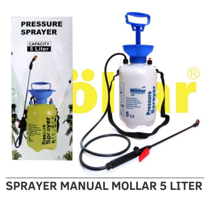 SPRAYER MANUAL MOLLAR 5 LITER SEMPROTAN HAMA DISINFEKTAN IRIGASI TAMAN ...