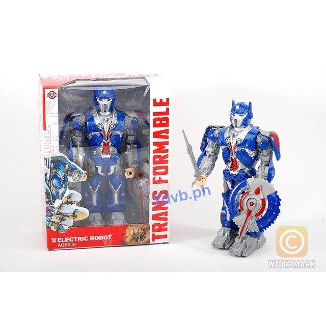 WALKING TRANSFORMERS ROBOT WITH LIGHTS AND SOUNDS TRANSFORMER TOY ...
