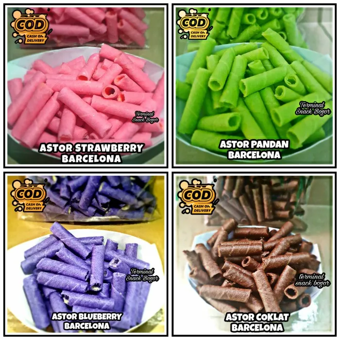 Astor barcelona all varian 250 Gram cemilan manis snack kiloan ...